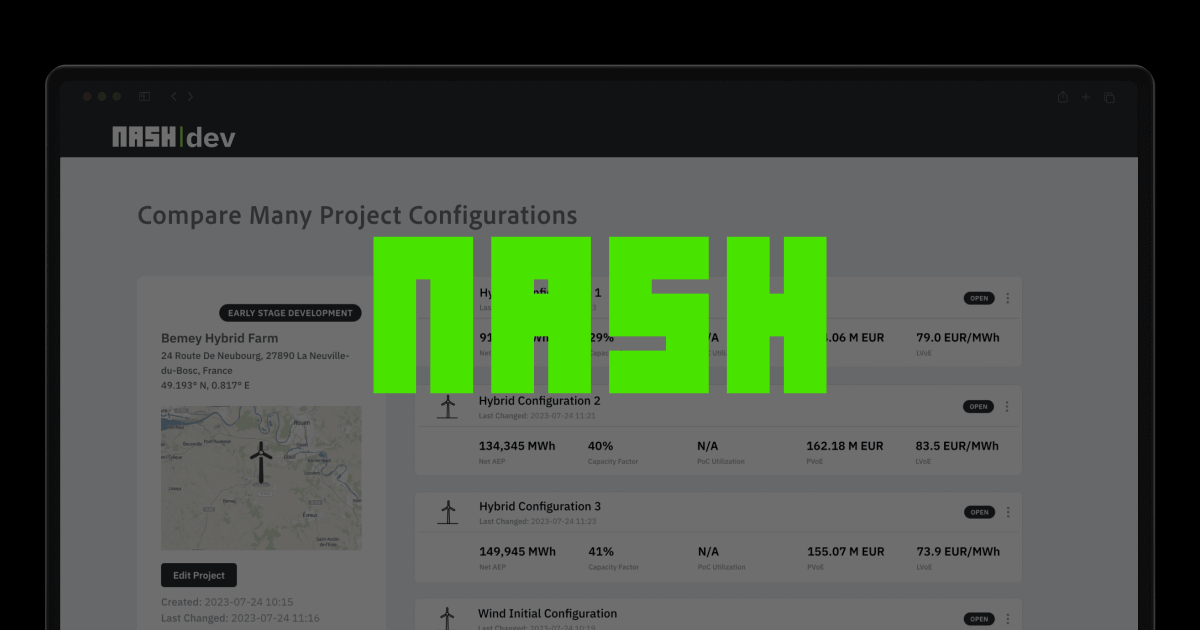 NASH|dev for lenders - NASH Renewables